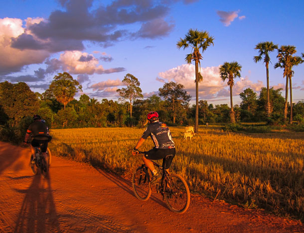 Cycling in Cambodia